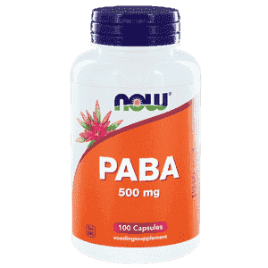 PABA 500 mg - 100 capsules - NOW foods